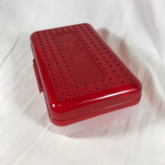 SpaceMaker | Office | Spacemaker Pencil Box Translucent Red Clear 99s ...